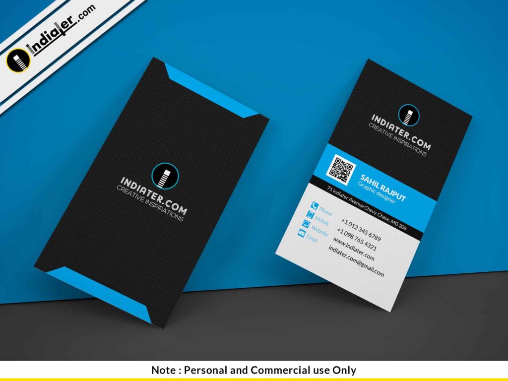 stylish-creative-vertical-business-card-psd-template - Indiater