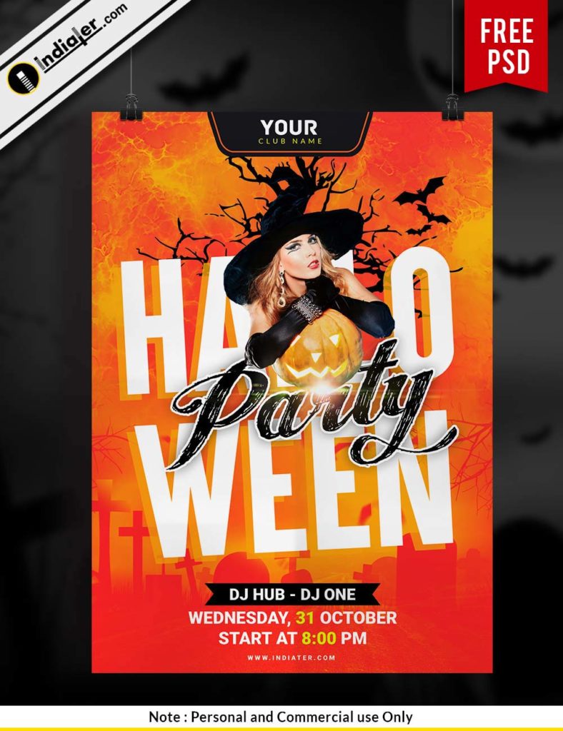 Halloween Invitation Flyers Templates