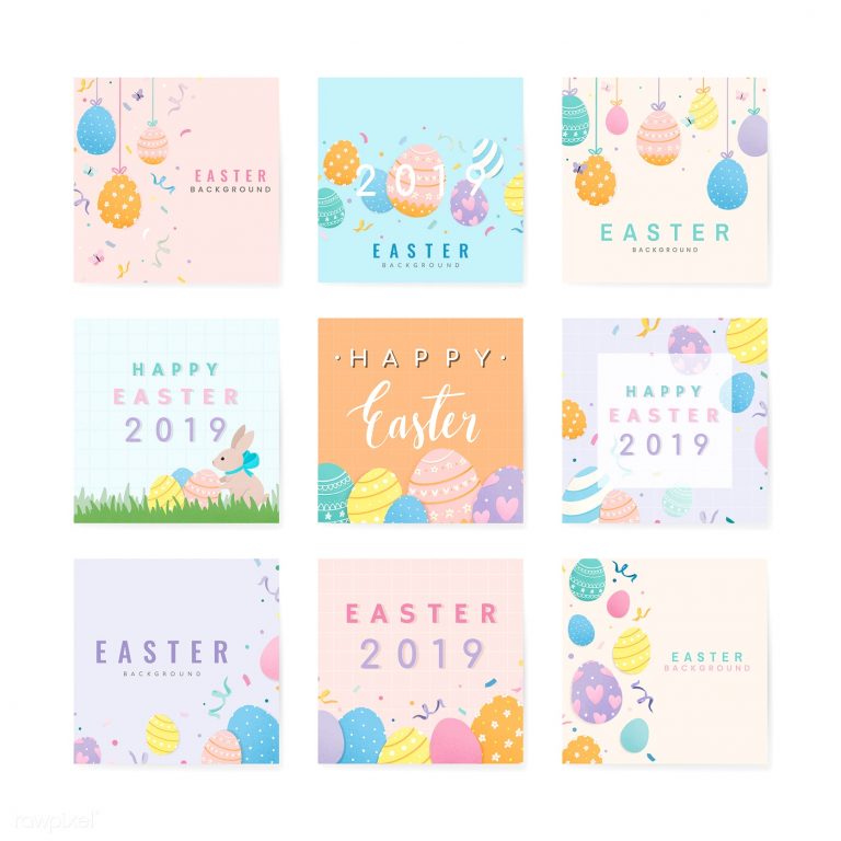 Free Download Happy Easter Celebration Social Media Campaign Design ...