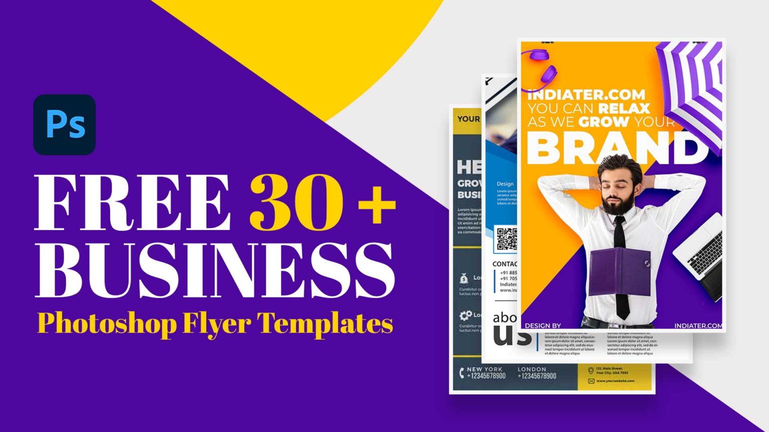 30+ Free Printable Customizable Business Flyer PSD Templates - Indiater