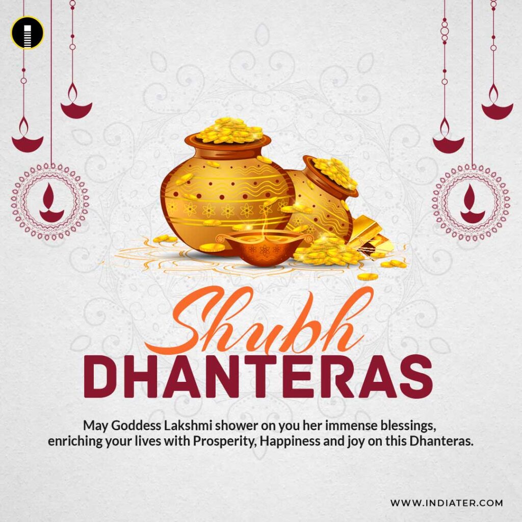 Free Lovely Happy Dhanteras Creative Festival Card Photoshop Template ...